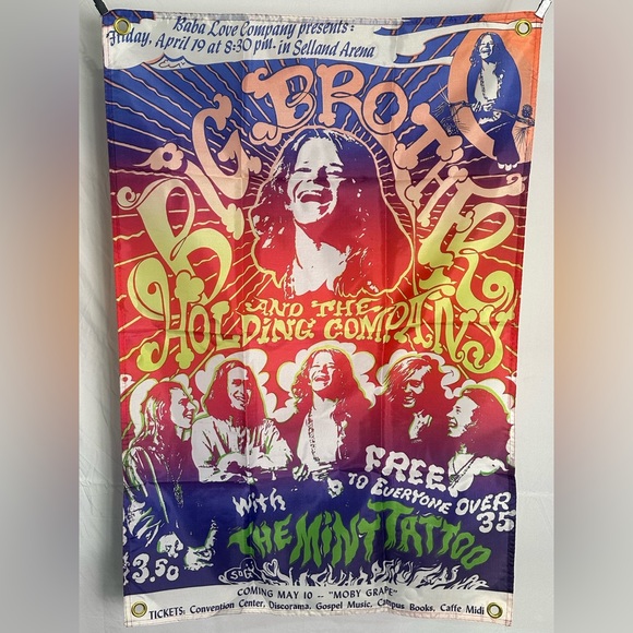 Other | Big Brother And The Holding Company Vintage Style Flyer Flag ...